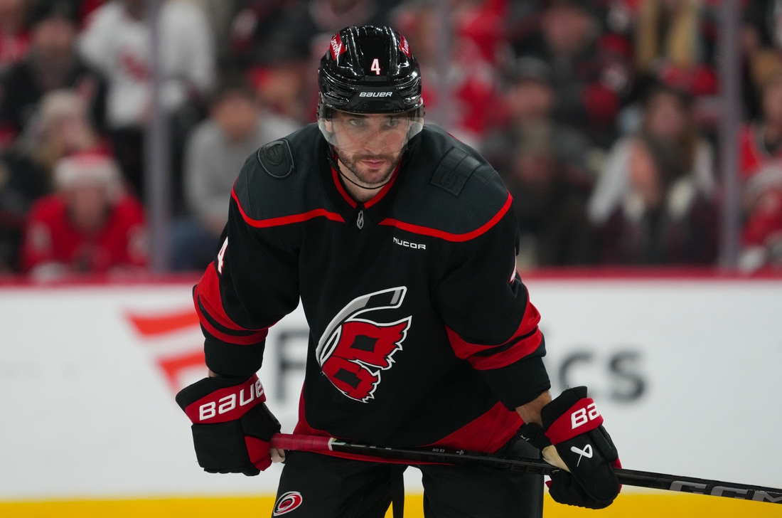 Hurricanes D Shayne Gostisbehere (upper body) on IR - Field Level Media ...