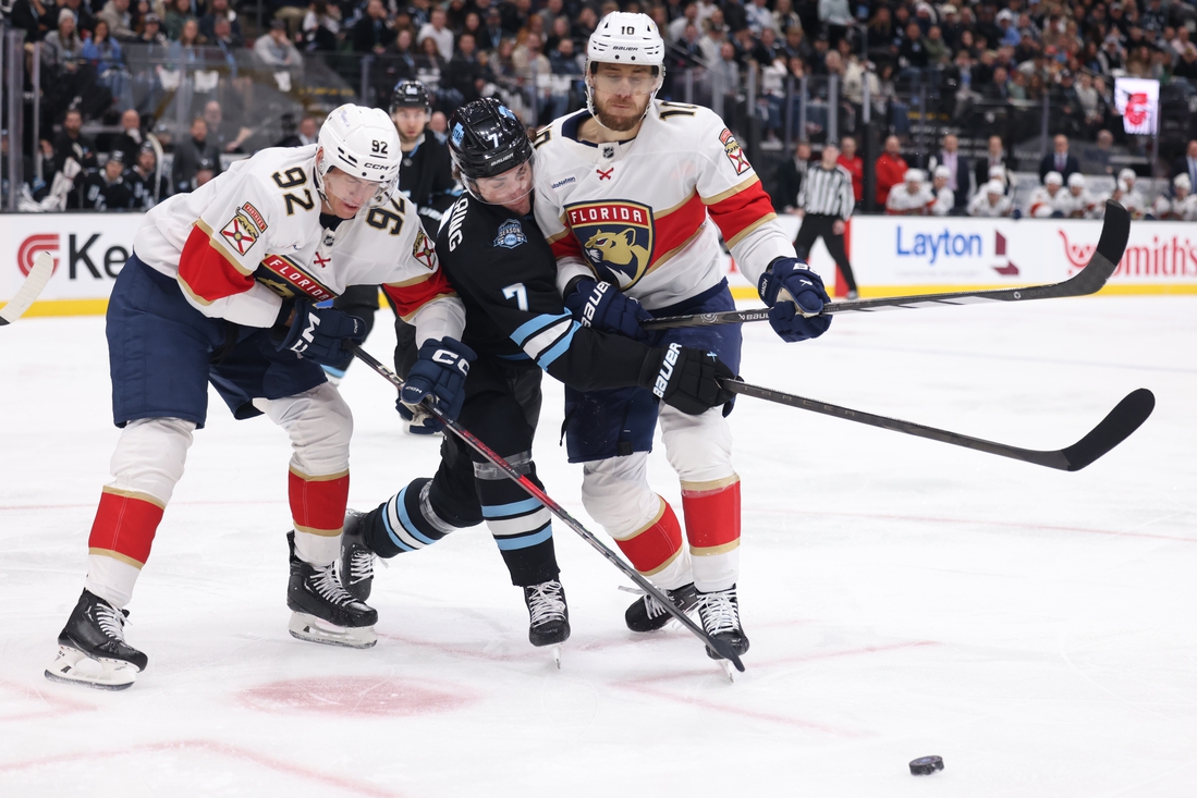 Jesper Boqvist's two-goal outing sends Panthers past Utah - Field Level ...