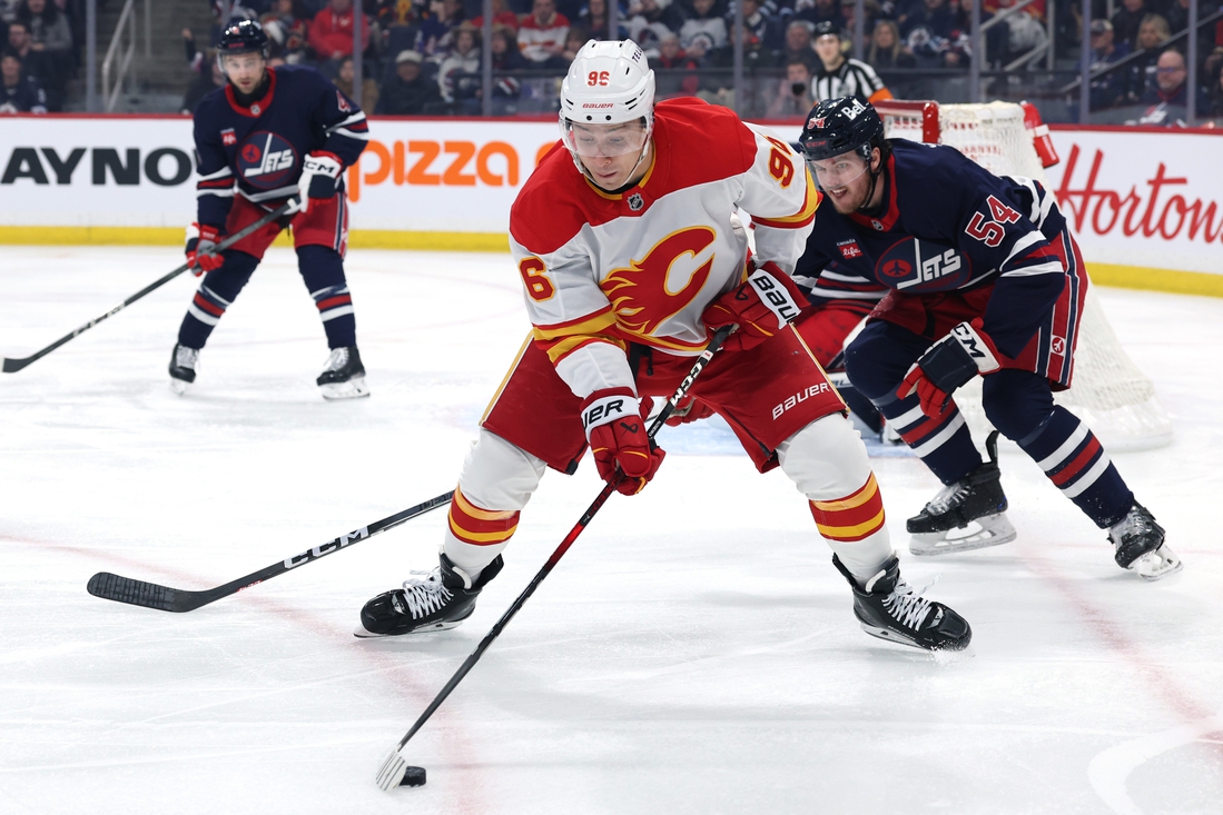 Blake Coleman, Dustin Wolf lift Flames over Jets - Field Level Media ...
