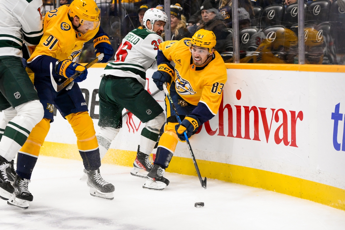 Filip Forsberg (4 points) leads Predators past Wild - Field Level Media ...