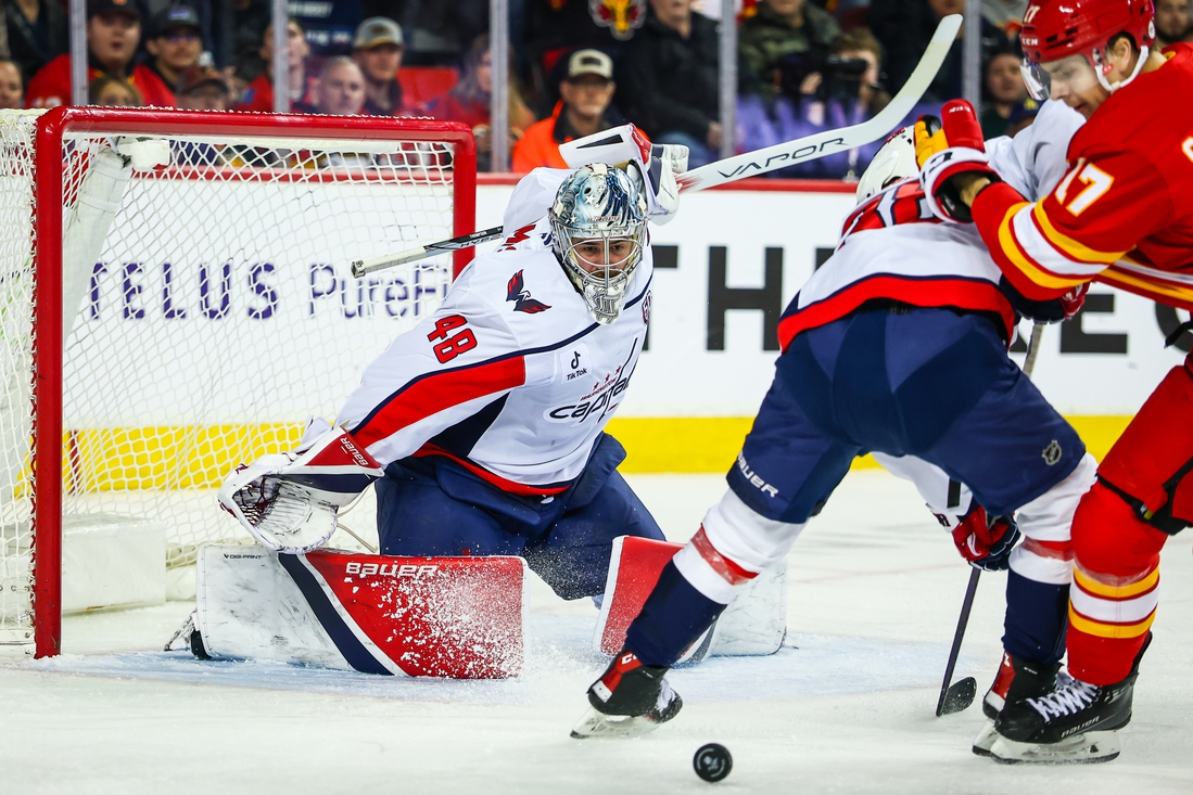 Logan Thompson shines in hometown as Capitals handle Calgary - Field ...