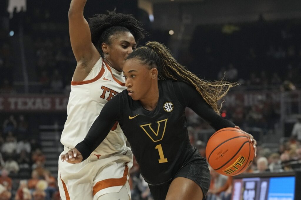 Vanderbilt's Mikayla Blakes scores freshman-record 55 points in OT win ...