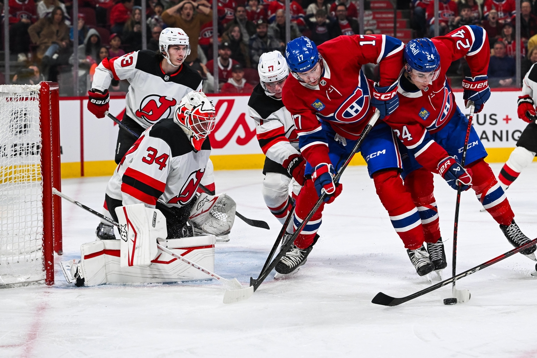 Jake Allen (34 saves), Devils blank fading Canadiens - Field Level ...