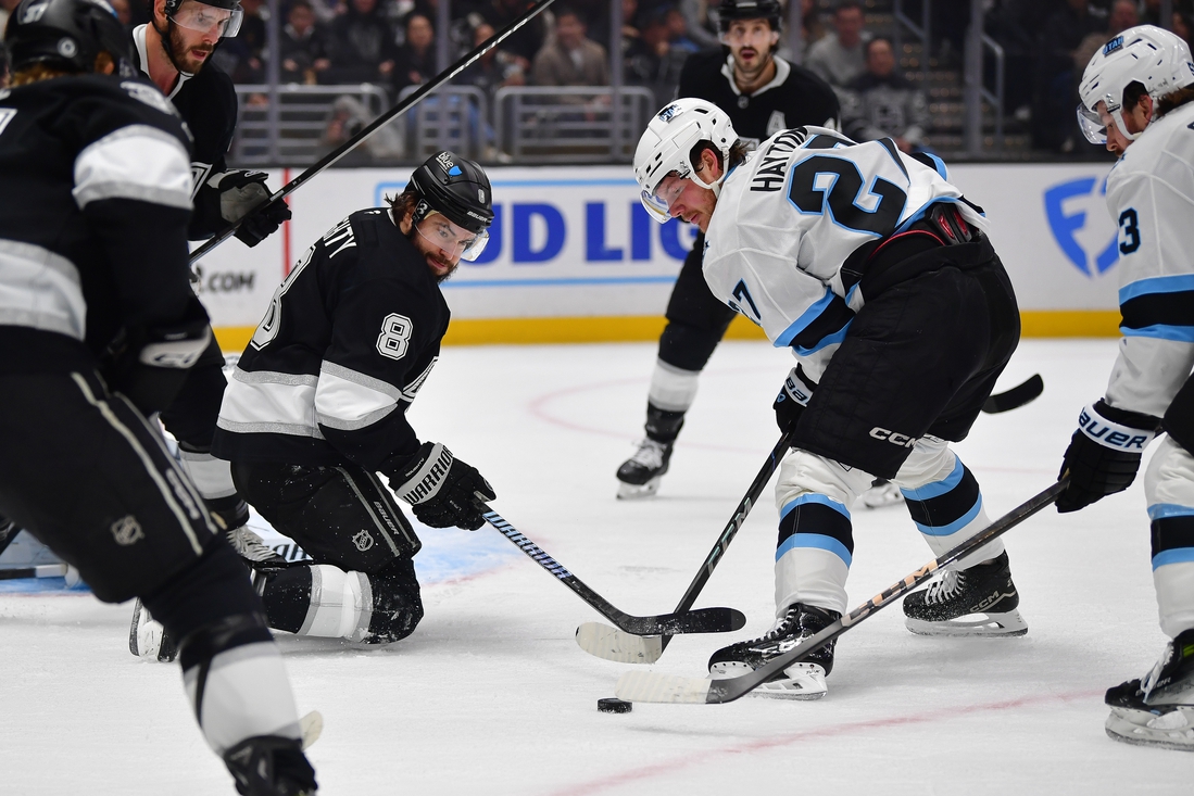 Drew Doughty, Kings overcome Utah's first hat trick - Field Level Media ...