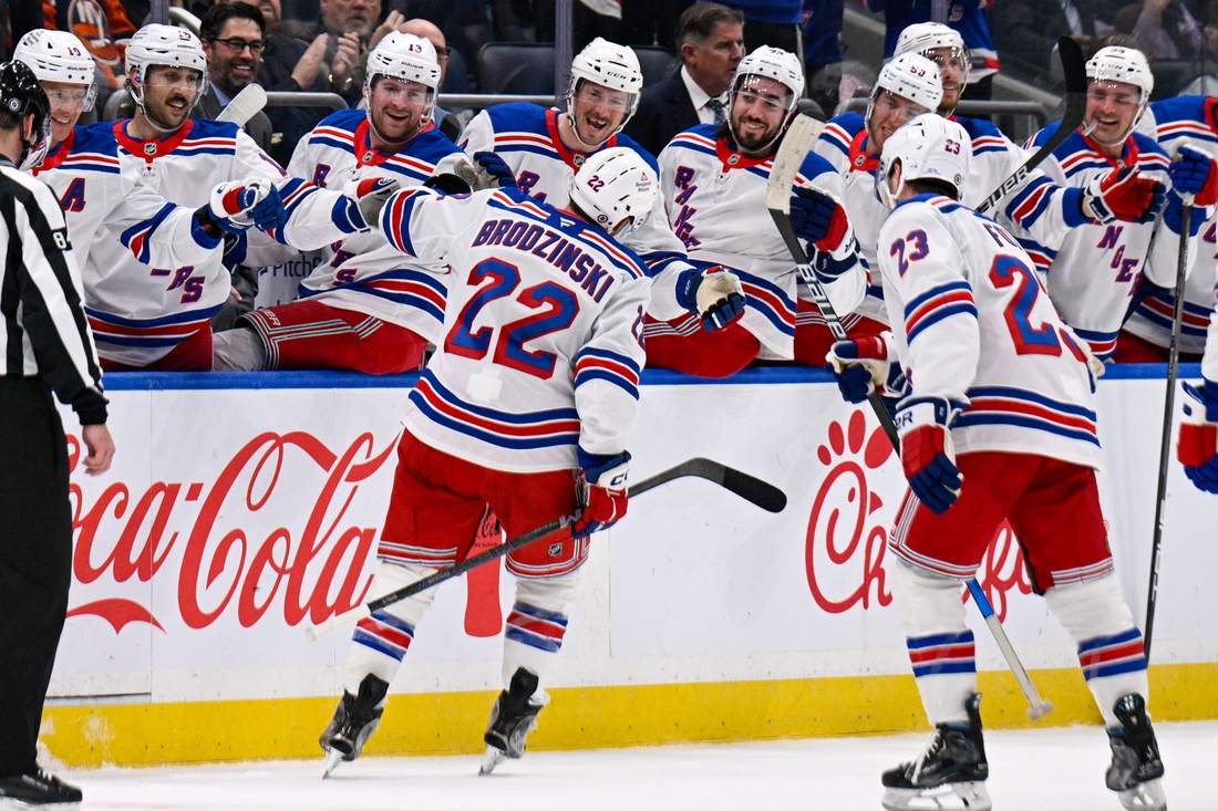 Jonny Brodzinski, Rangers overwhelm Islanders - Field Level Media ...
