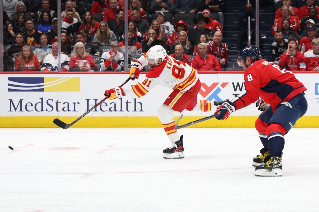 Flames score early, tame surging Capitals - Field Level Media ...