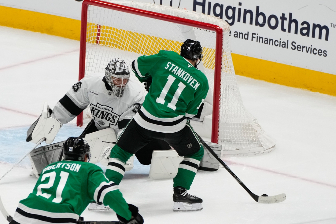 NHL roundup: Logan Stankoven scores twice in Stars' win - Field Level ...