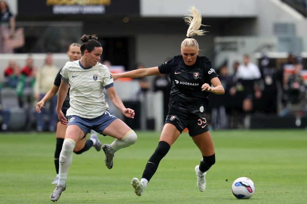 Riley Tiernan's header lifts Angel City over Seattle Reign - Field ...