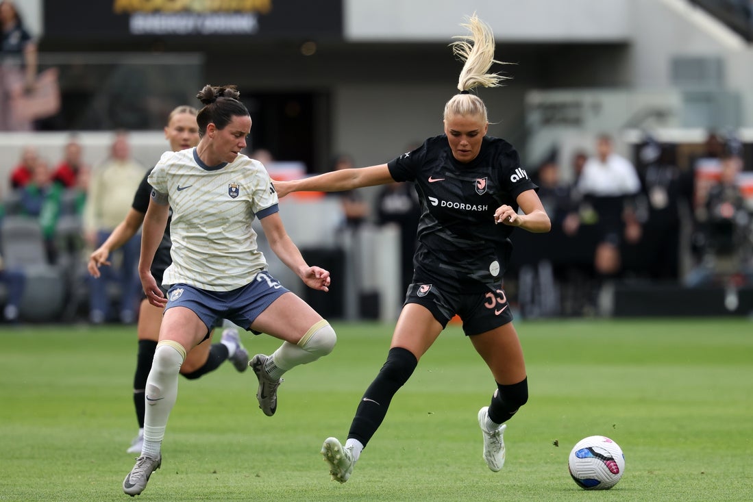 Riley Tiernan's header lifts Angel City over Seattle Reign - Field ...