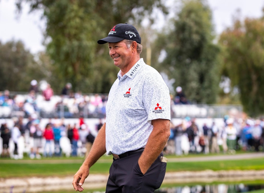 Retief Goosen, Mike Weir atop crowded Insperity Invitational ...