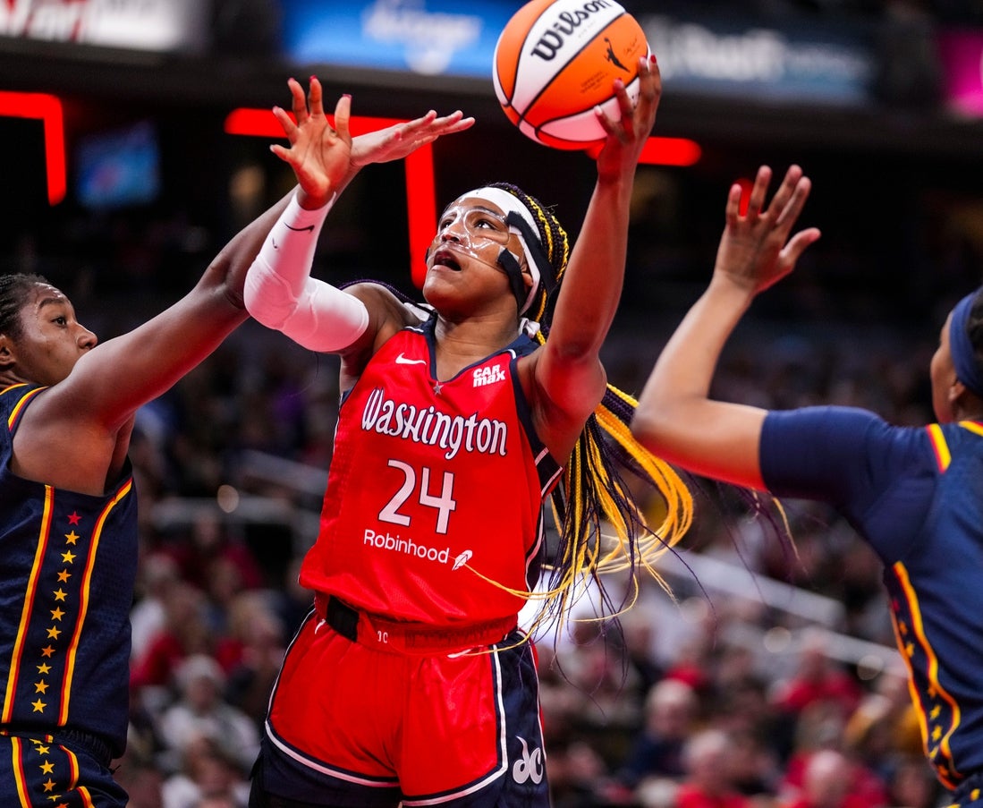 Mystics F Aaliyah Edwards (back) out two weeks - Field Level Media ...