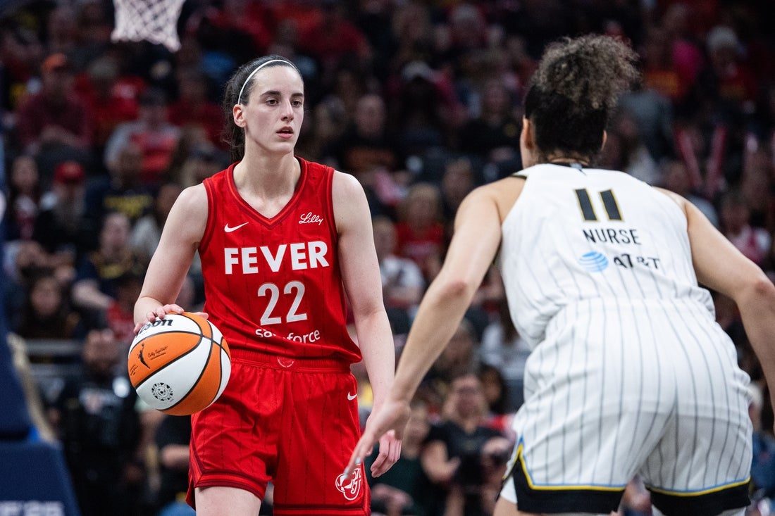 Caitlin Clark posts triple-double as Fever blow out Sky - Field Level Media - Professional ...