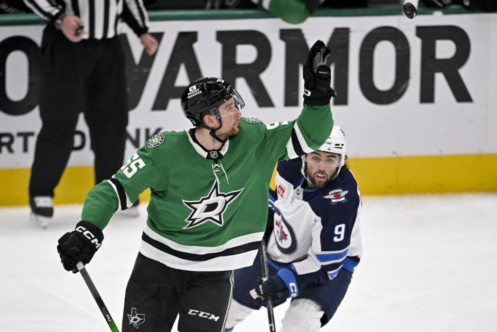 Stars oust Jets in OT on Thomas Harley's power-play goal - Field Level ...