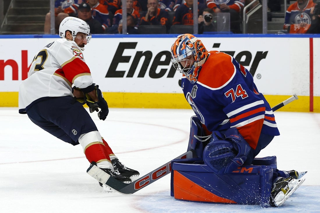 Panthers even Cup series with Oilers on Brad Marchand's 2OT goal ...