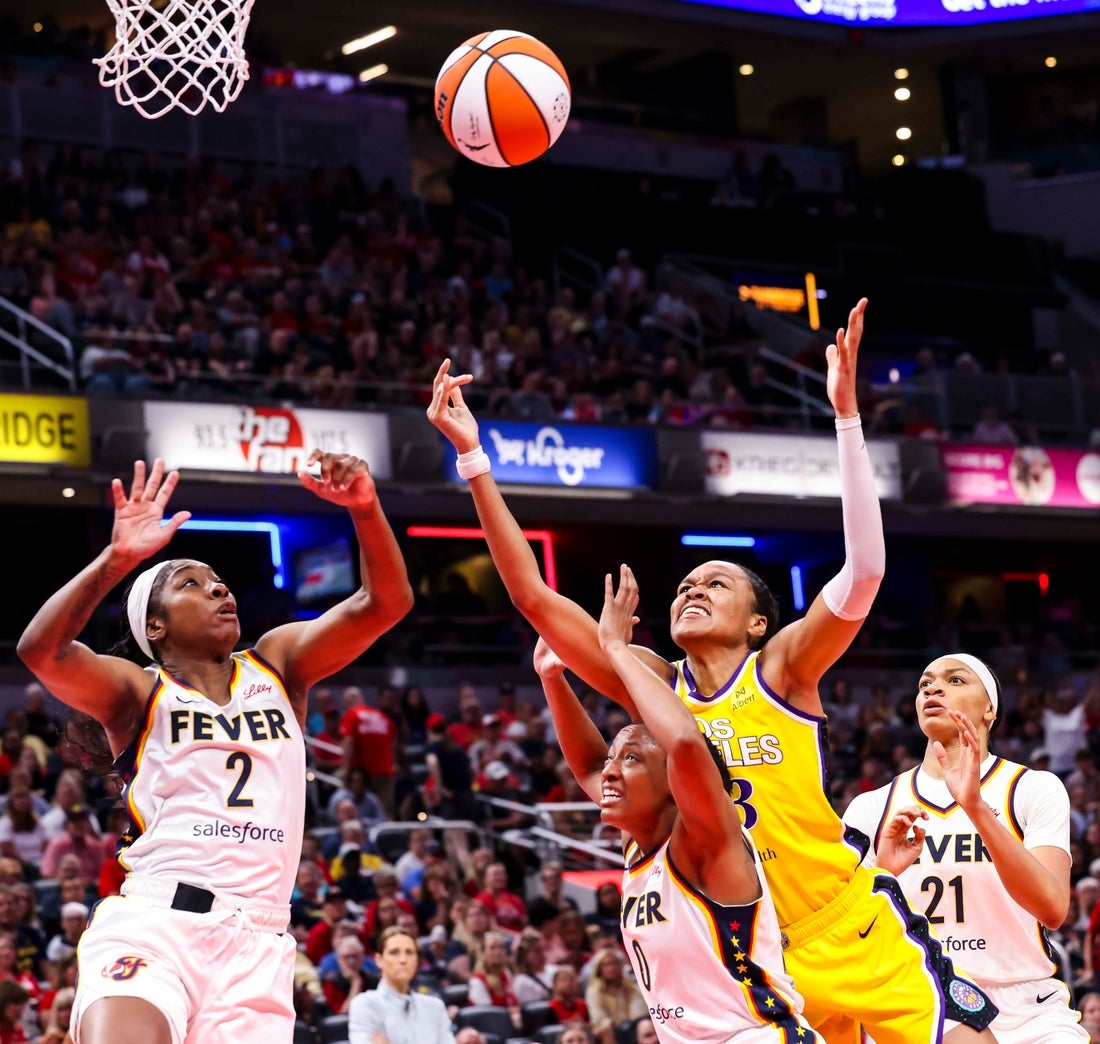 Fever, without Caitlin Clark, stumble late in loss to Sparks - Field Level Media - Professional ...