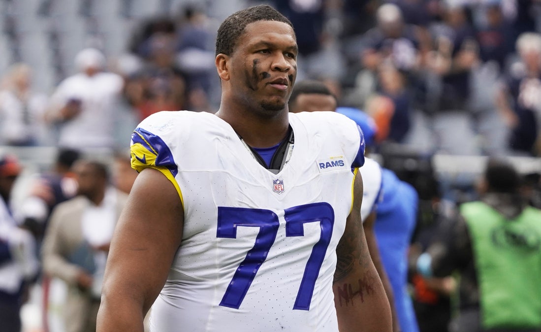 Rams LT Alaric Jackson back at practice after blood clots - Field Level ...