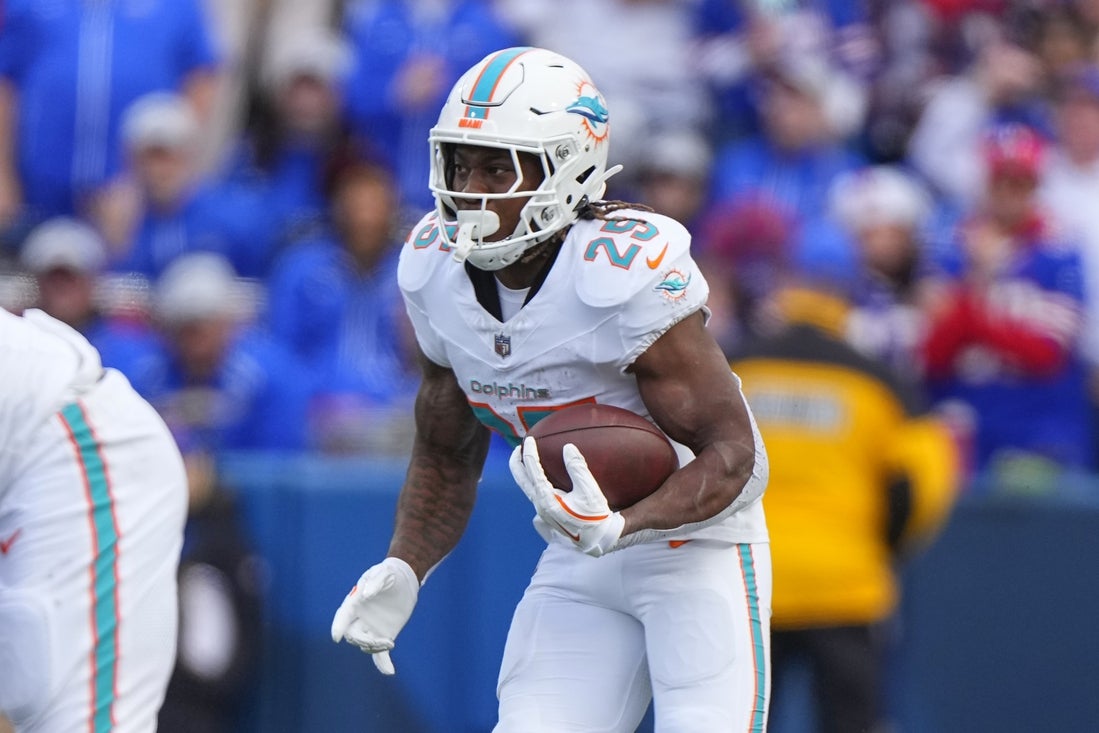 Dolphins RB Jaylen Wright (leg) out multiple weeks - Field Level Media ...