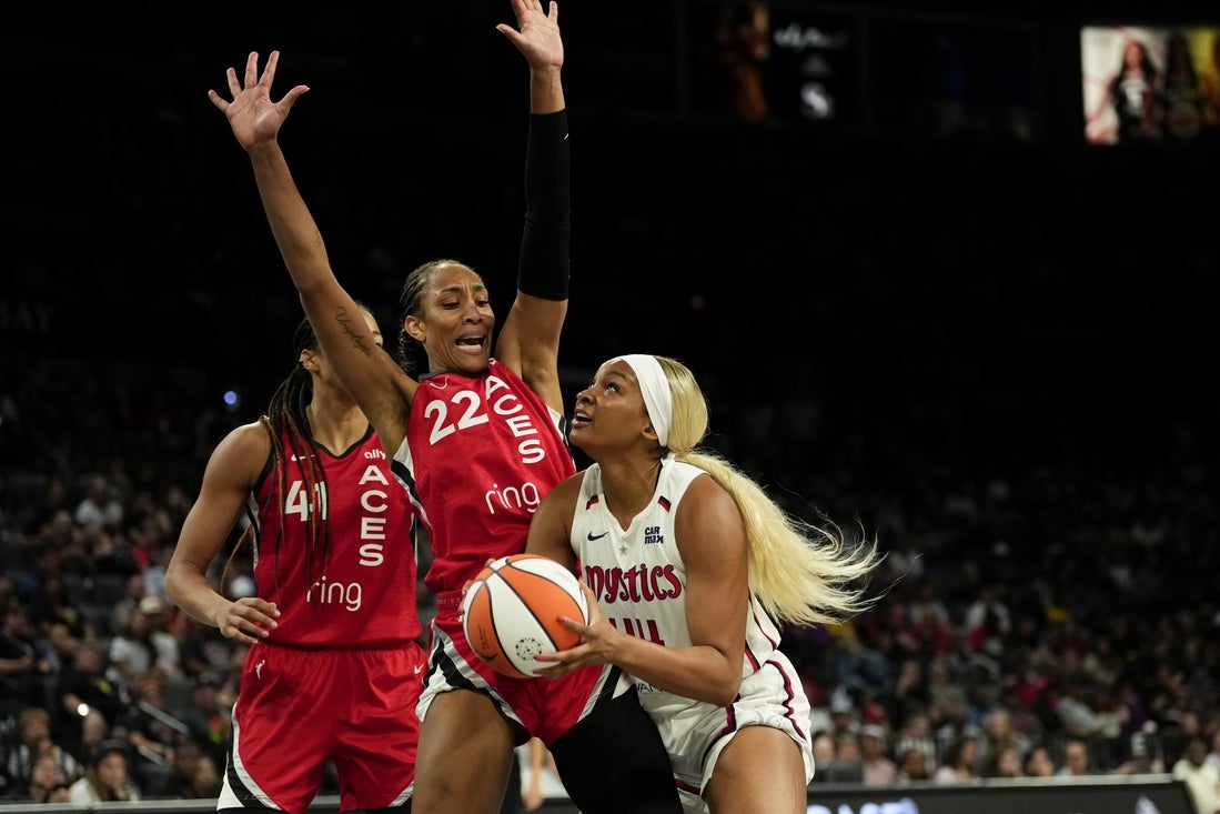 A'ja Wilson, Aces aim to stay hot vs. Mystics - Field Level Media - Professional sports content ...