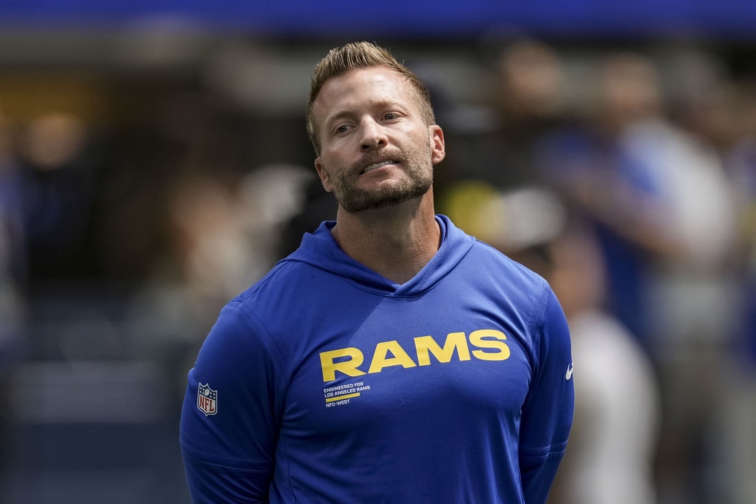 Rams coach Sean McVay nursing serious foot injury - Field Level Media ...