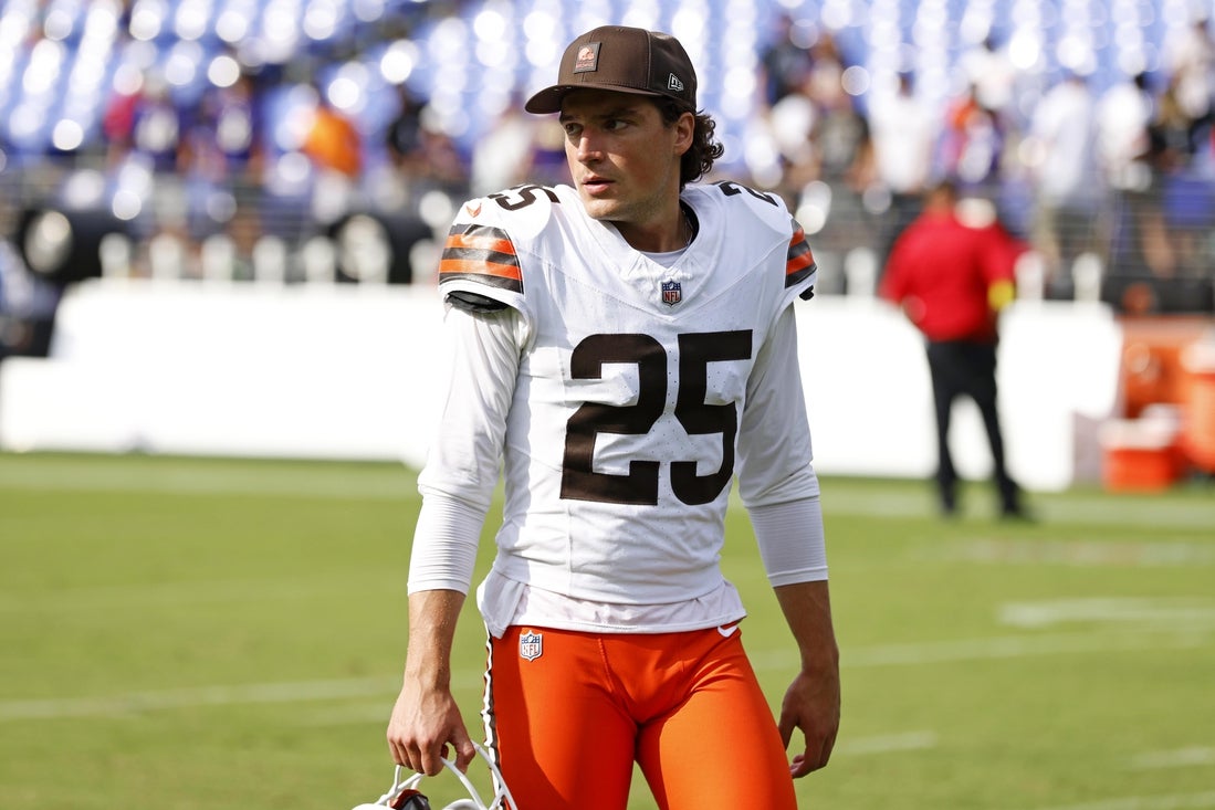 Browns K Andre Szmyt injures calf in practice - Field Level Media - Professional sports content ...
