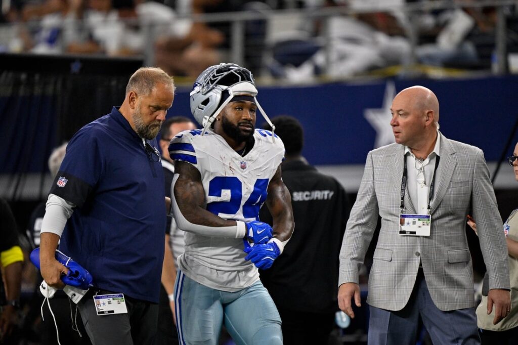 Cowboys place RB Miles Sanders (knee) on season-ending IR - Field Level ...