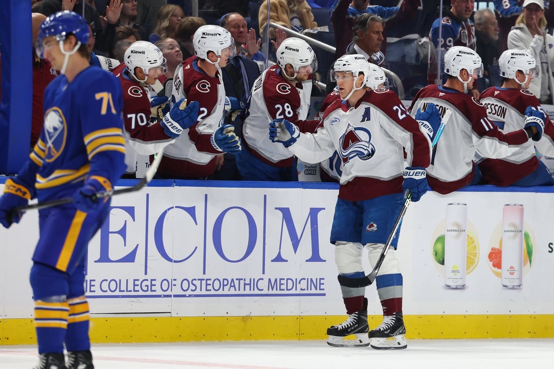 Nathan MacKinnon, Avs stay hot, keep Sabres winless - Field Level Media ...