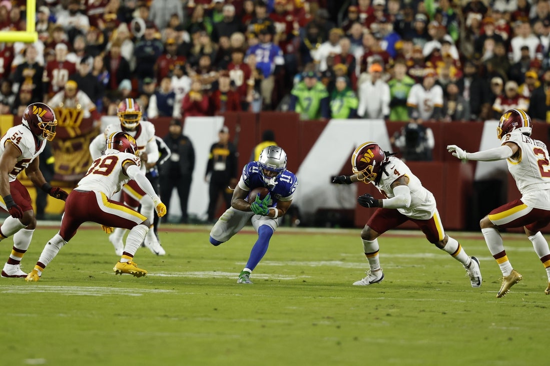 Commanders LB Frankie Luvu suspended for third hip-drop tackle ...