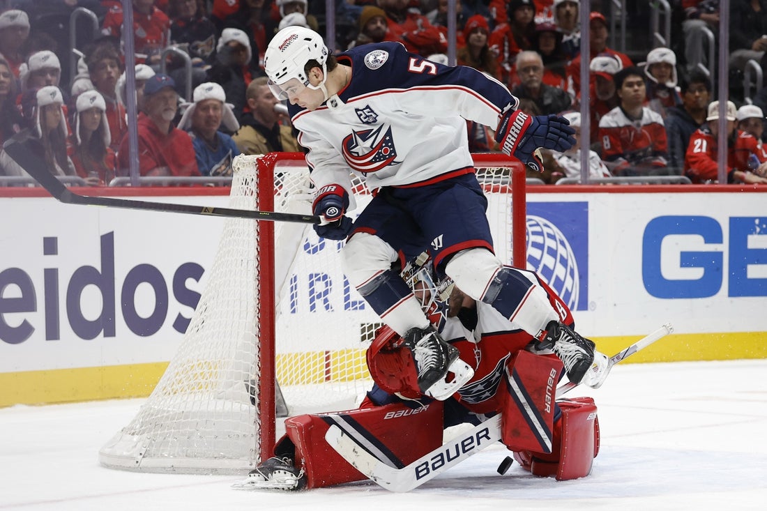 Logan Thompson and Caps keep rolling, blank Jackets - Field Level Media ...