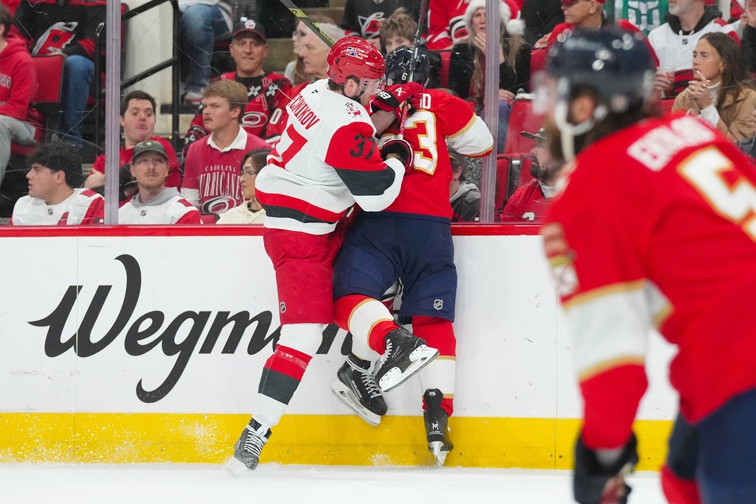 Sam Reinhart directs Panthers attack in comeback win vs. Hurricanes ...