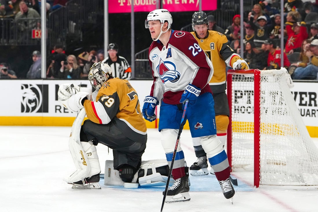 NHL roundup: League-best Avs rally, edge Knights in shootout - Field ...