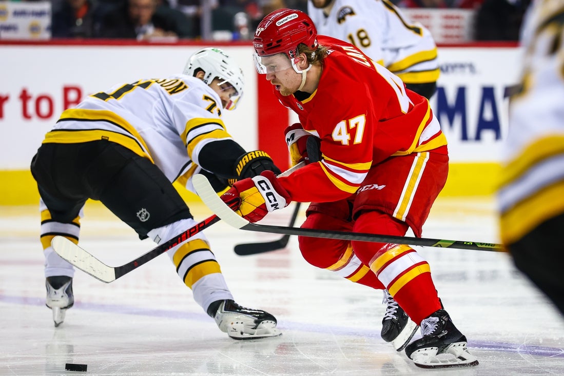 Connor Zary pots OT power-play goal as Flames squeak by Bruins - Field ...