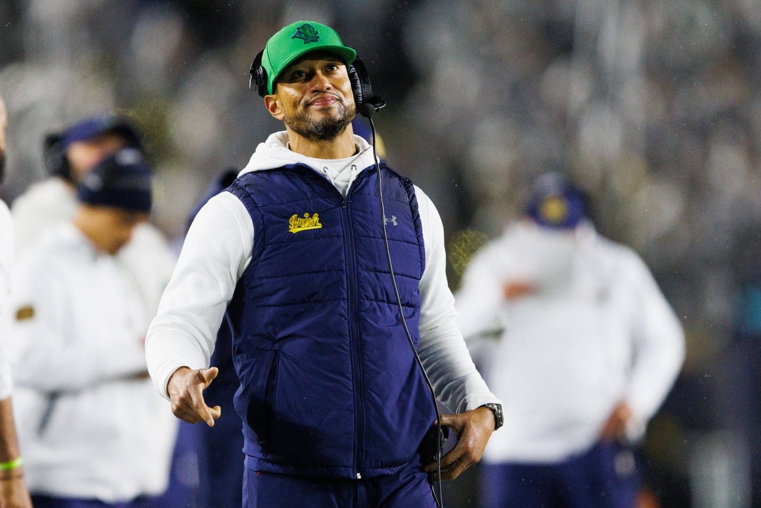 Notre Dame refutes claim of battery against Marcus Freeman - Field ...