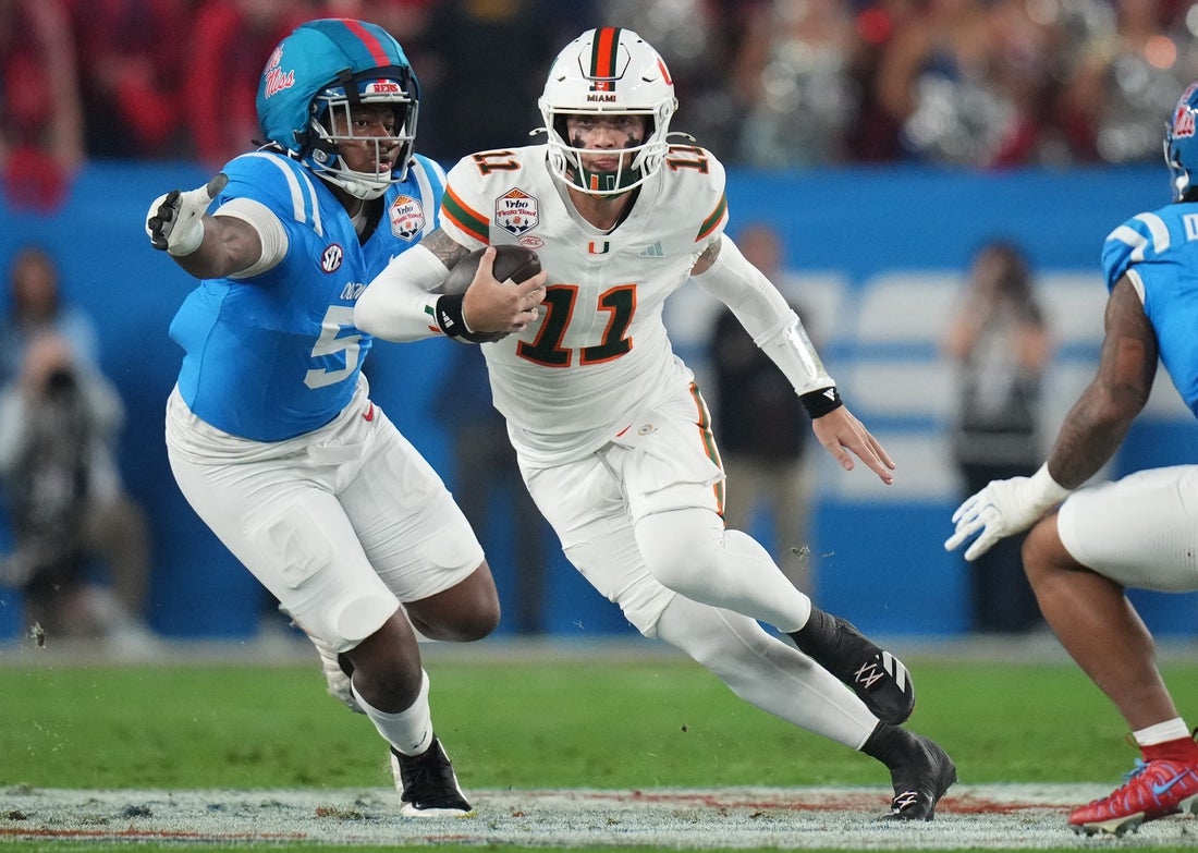 Carson Beck score vaults No. 10 Miami past No. 6 Ole Miss in CFP ...