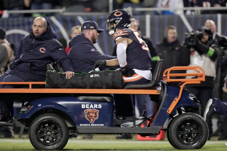 Bears LB T.J. Edwards, LT Ozzy Trapilo out for season - Field Level ...