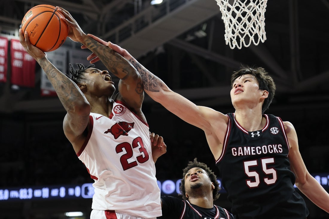 Darius Acuff Jr. propels No. 17 Arkansas past South Carolina - Field ...