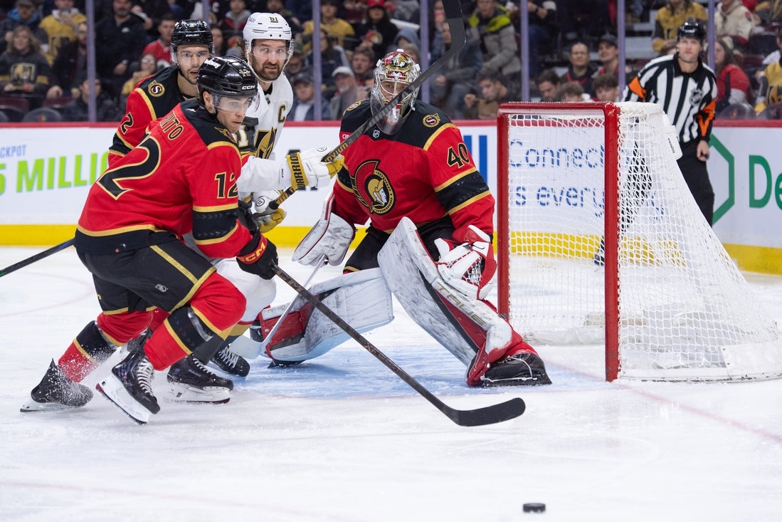 Stephen Halliday, Senators crush Golden Knights - Field Level Media ...