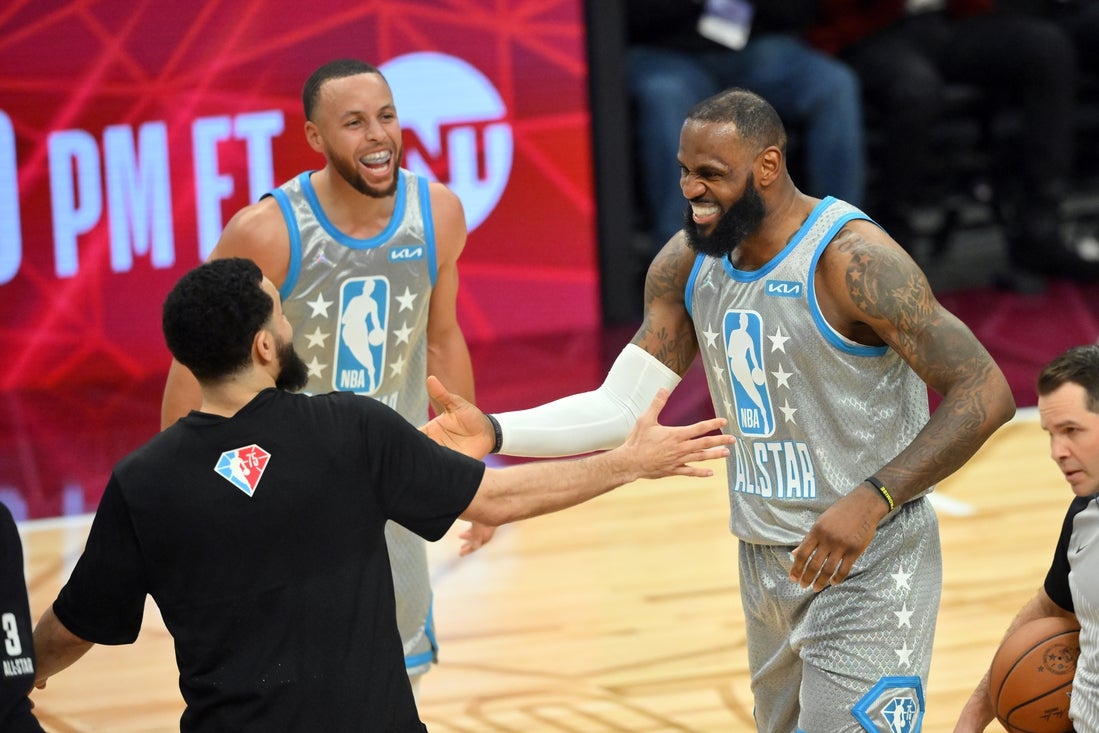 LeBron, Durant, Curry team up as three NBA All-Star rosters revealed ...