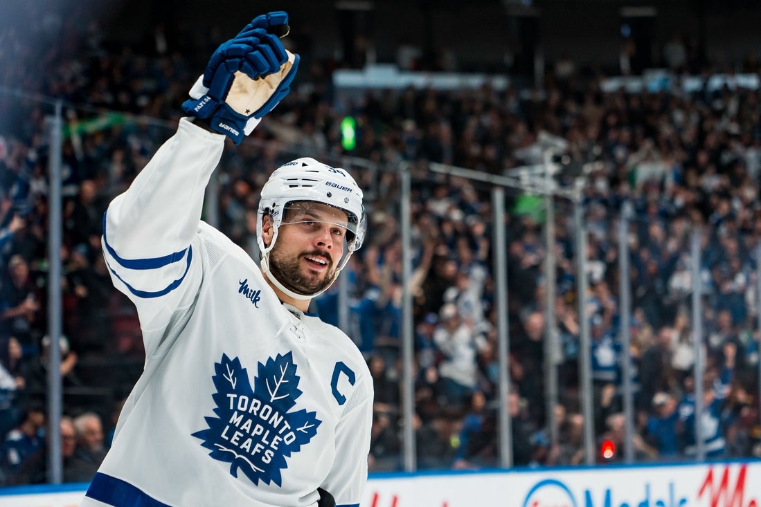 Leafs celebrate Auston Matthews' US captaincy, take on Lightning ...