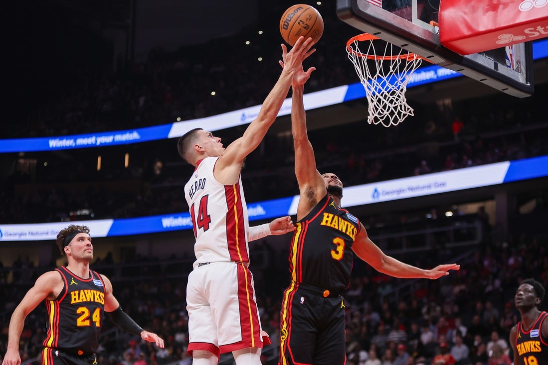 Tyler Herro stars in return as Heat earn key win vs. Hawks - Field ...