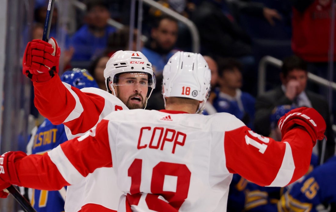 Red Wings' Dylan Larkin, Andrew Copp out at least 2 weeks - Field Level ...