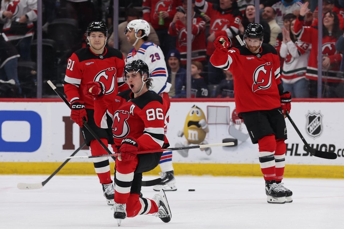 Jack Hughes, Devils vying for another stellar showing vs. Rangers ...
