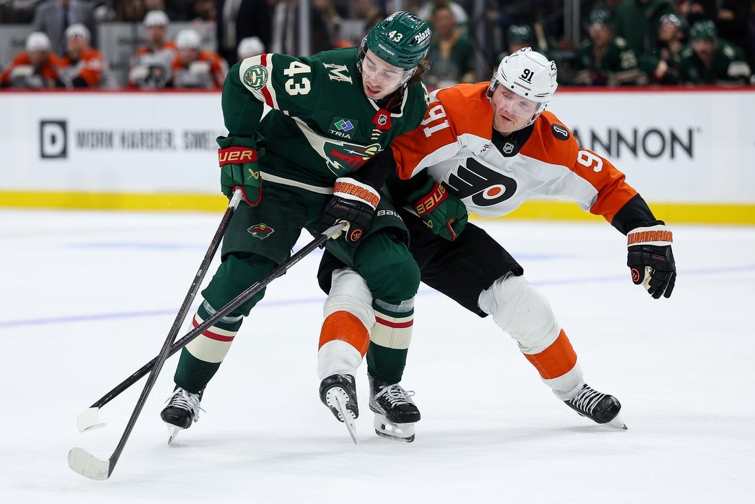 Rising Flyers trim wild-card deficit, top Wild in shootout - Field ...