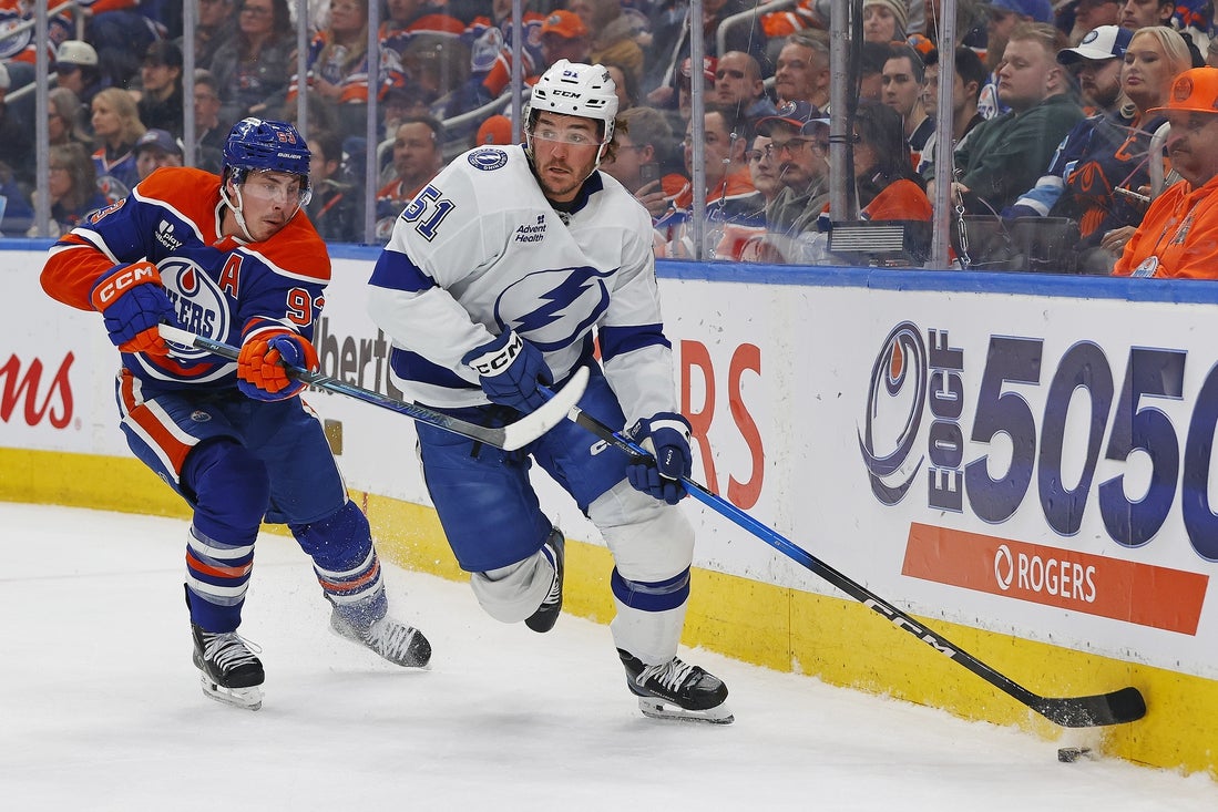 Nikita Kucherov scores twice to carry Lightning past Oilers - Field ...