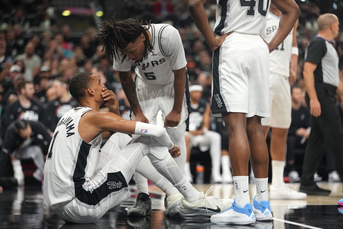 NBA roundup: After Victor Wembanyama's exit, Blazers level series ...